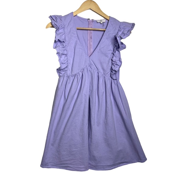 entro | Dresses | Entro Ruffle Sleeve Sunday Brunch Lavender Mini ...
